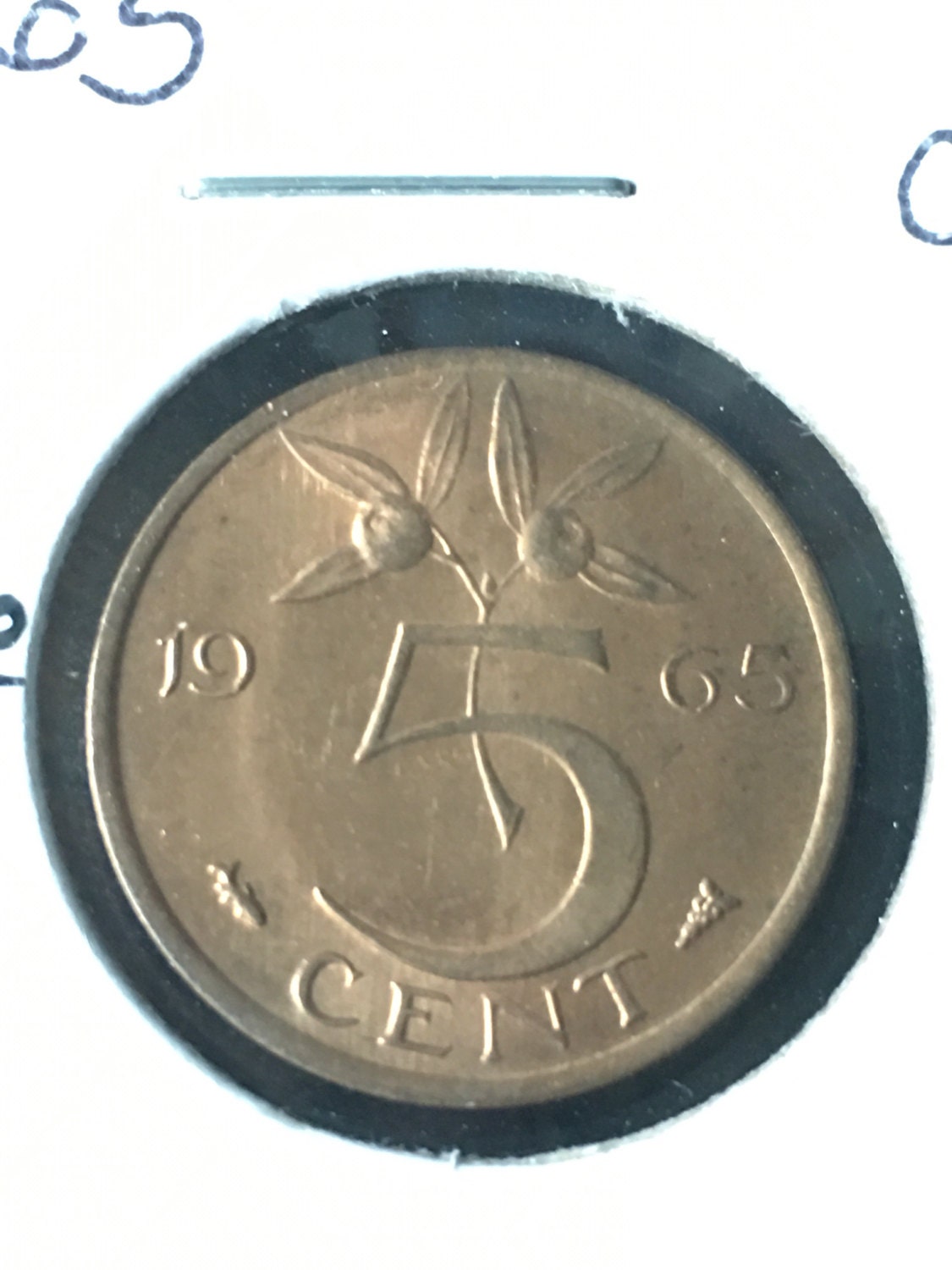 1965 Netherlands 5 Cent Coin - Etsy