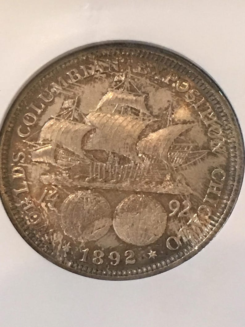 1892 Columbian Commemorative Silver Half Dollar Coin, NGC Graded Coin ...
