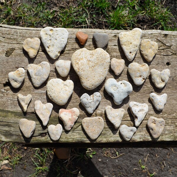 Heart Pebbles - Etsy