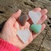 Beach Glass Hearts, Various Colored Sea Glass Set, Heart Shaped Beach ...
