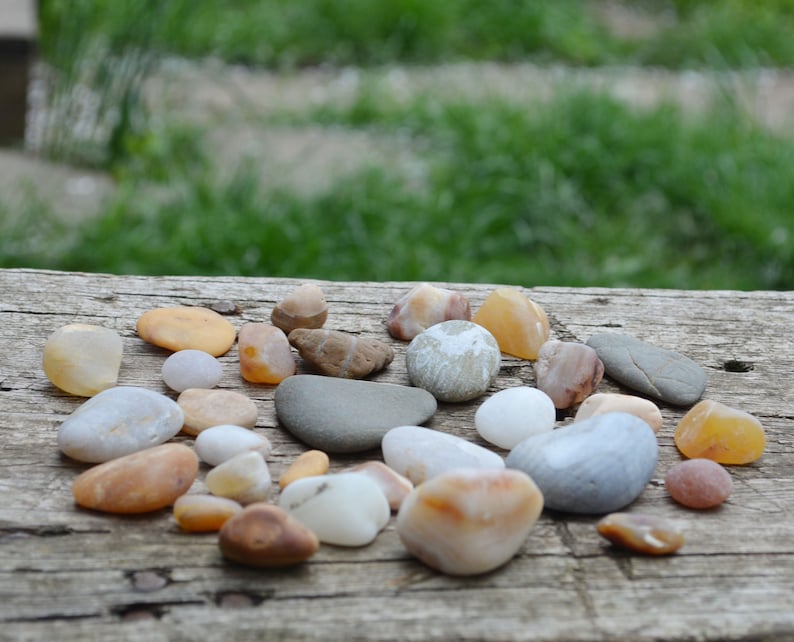 Sea Polished Beach Minerals 10.55oz, Raw Sea Stones, Tumbling Rough ...