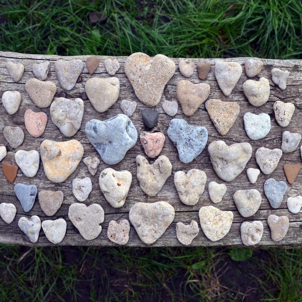 Heart Shaped Rocks - Etsy