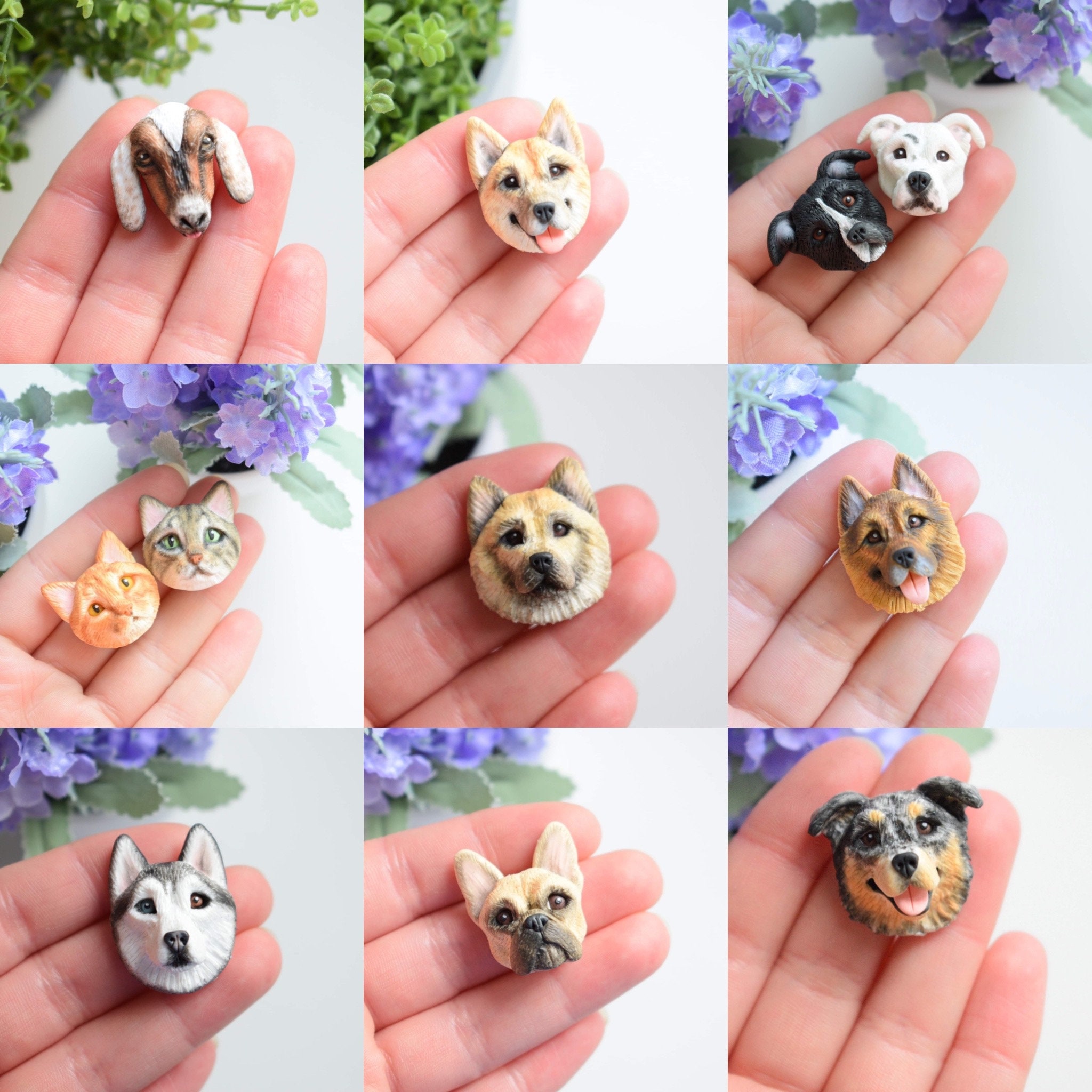 Customized Head Magnet With YOUR Pet - Etsy