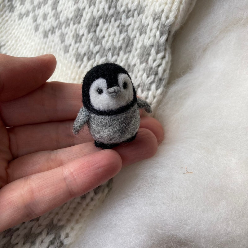 Needle Felt Penguin - Etsy