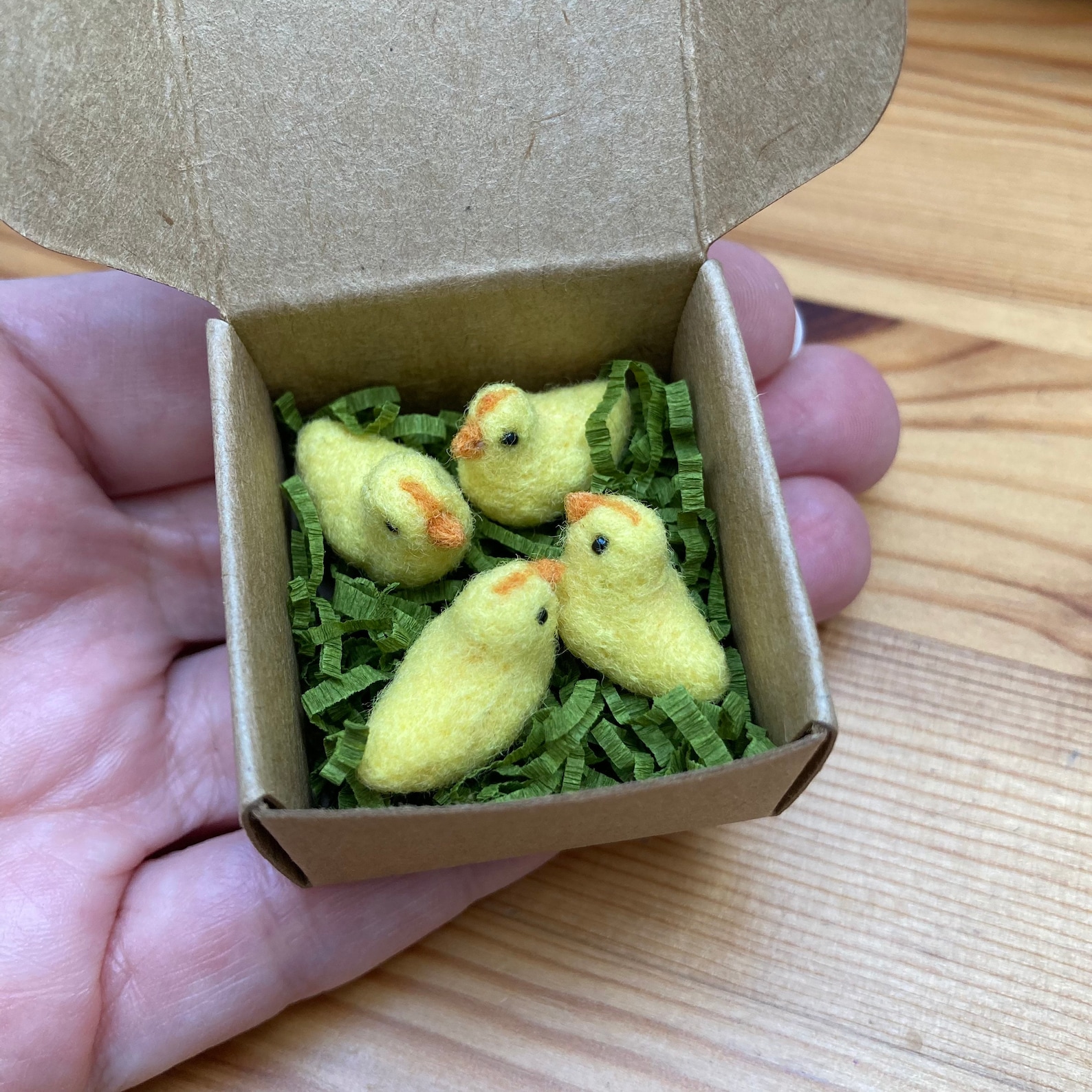 Needle Felted Chikens - Chick Miniature - Tiny Chick - Chicks Ornament ...