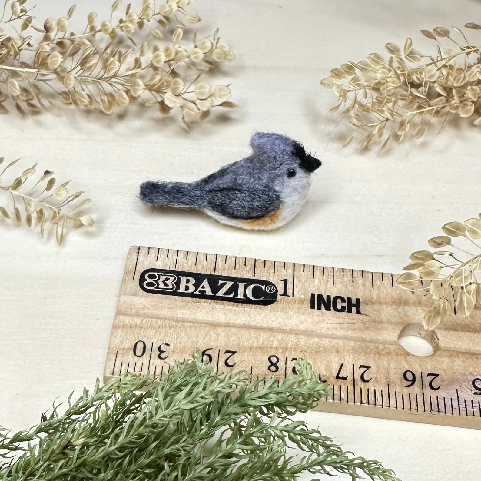 Tiny Cardinal Bird Felted Bird Made to Order Felted Bird Male Cardinal ...