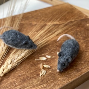 Felted Rat - Gray Rat - Needle Felted Rat - Felted Mouse - Cute Felted ...