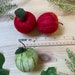 Needle Felted Apples - Felted Apple - Apple - Felted Miniatures ...