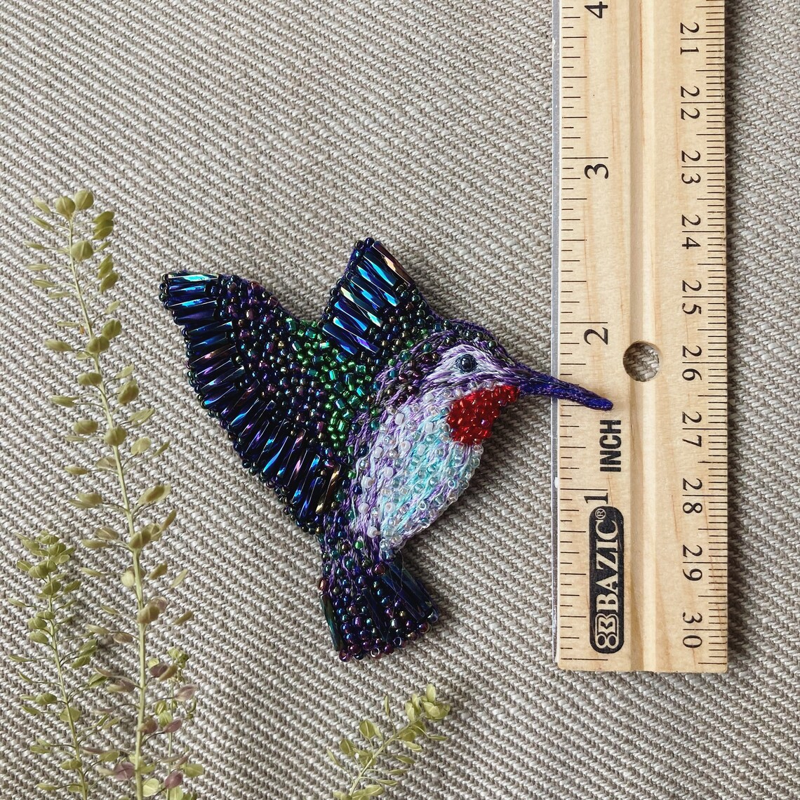 Beaded Hummingbird Pin Beaded Hummingbird Hummingbird Pin - Etsy