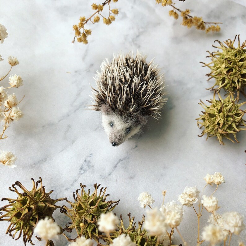 Miniature hedgehog Felted Hedgehog Cute hedgehog | Etsy
