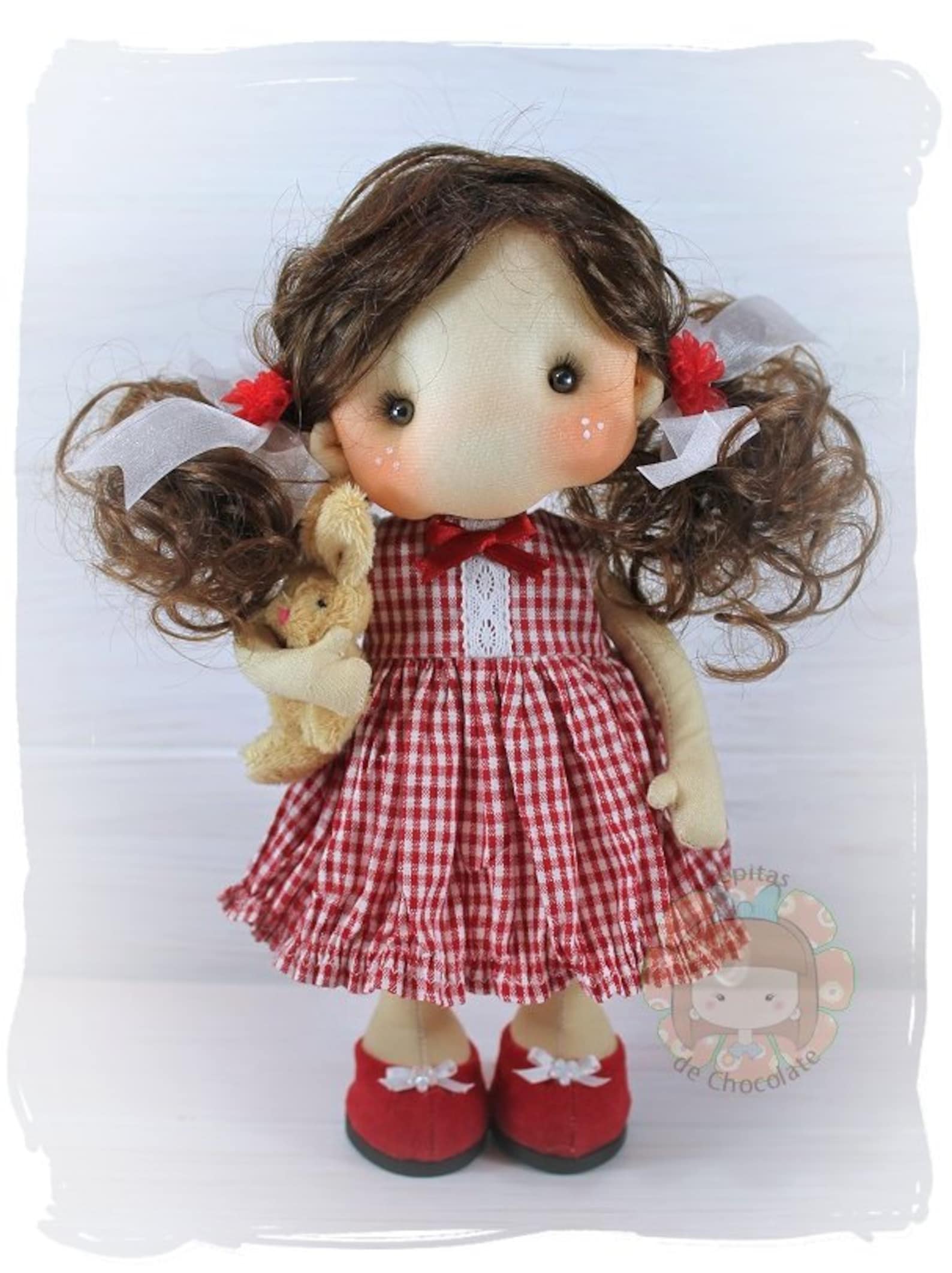 Patrón muñeca Pepita Mini 26 cm / Pepita mini doll pattern 10,2 ...