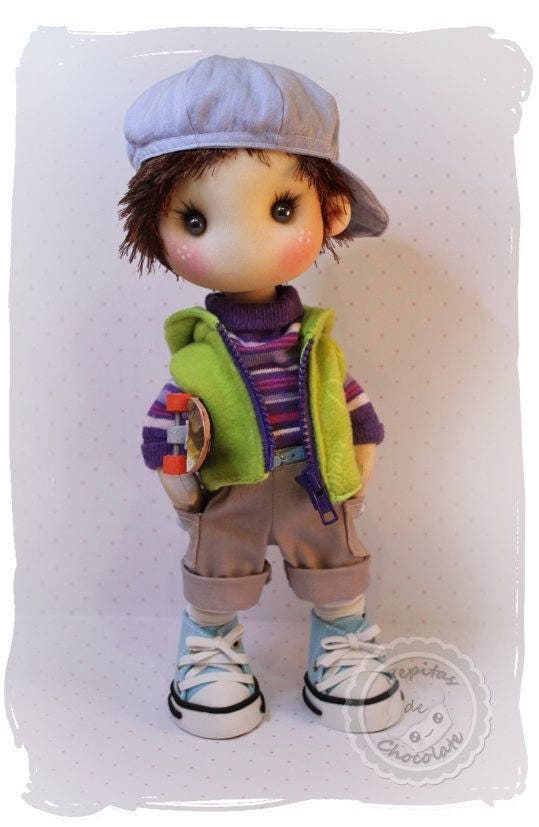 Patrón muñeco Pepito 35 cm. Pattern Pepito Doll 13'' - Etsy España