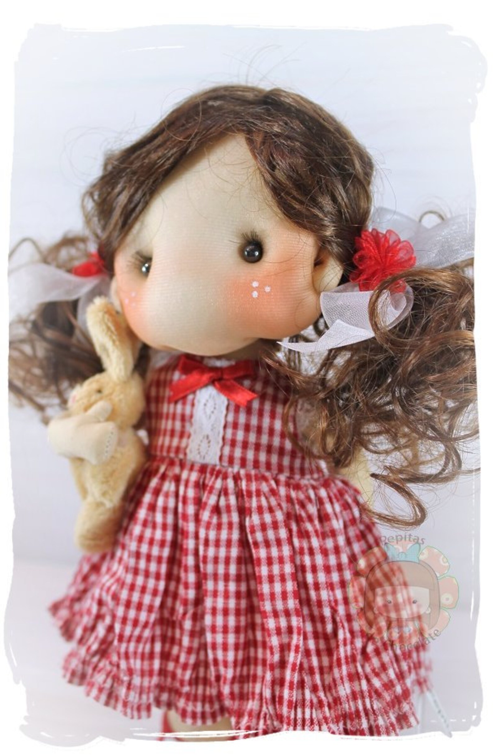 Patrón muñeca Pepita Mini 26 cm / Pepita mini doll pattern 10,2 ...