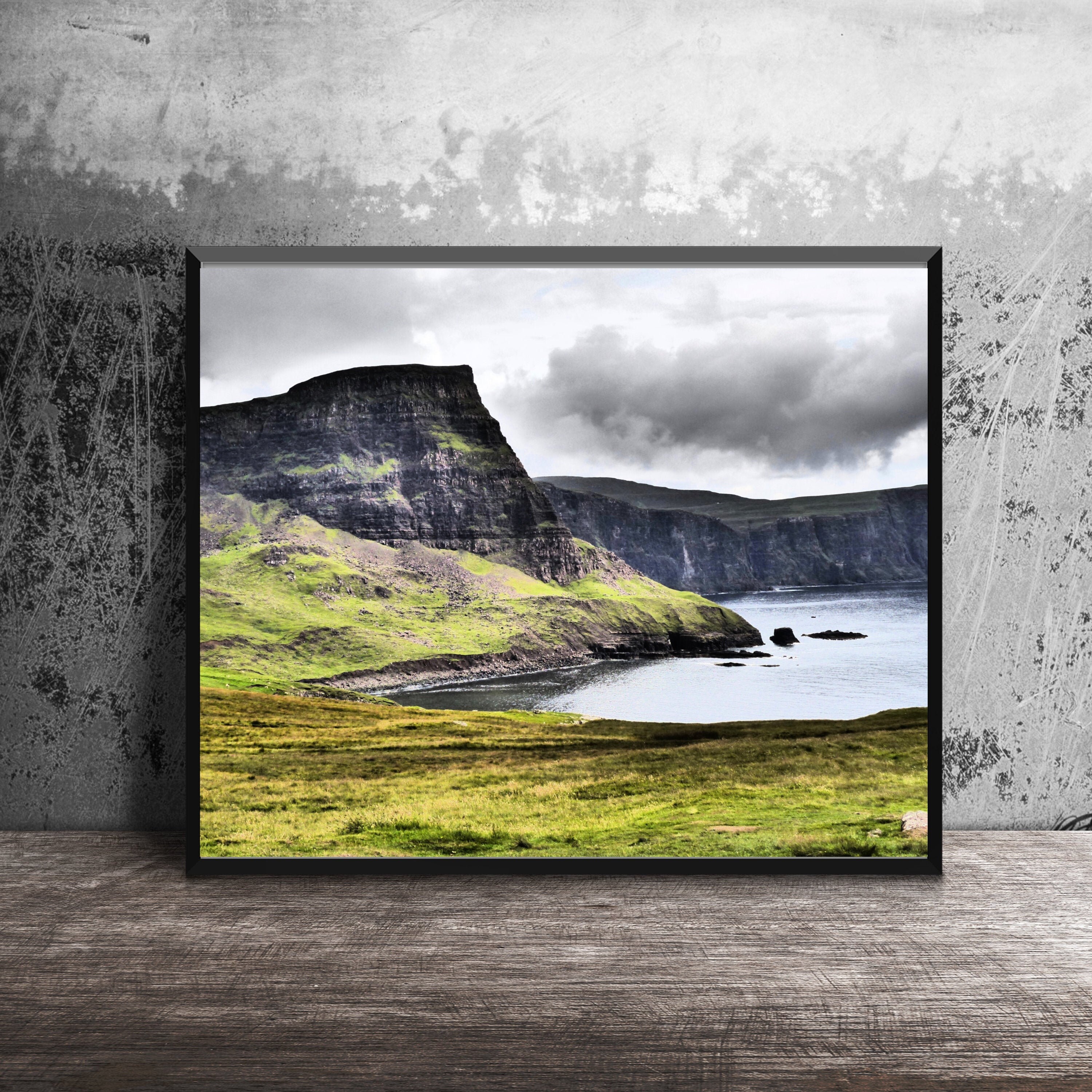 Dramatic Landscape Scotland Photo Neist Point Isle of Skye - Etsy