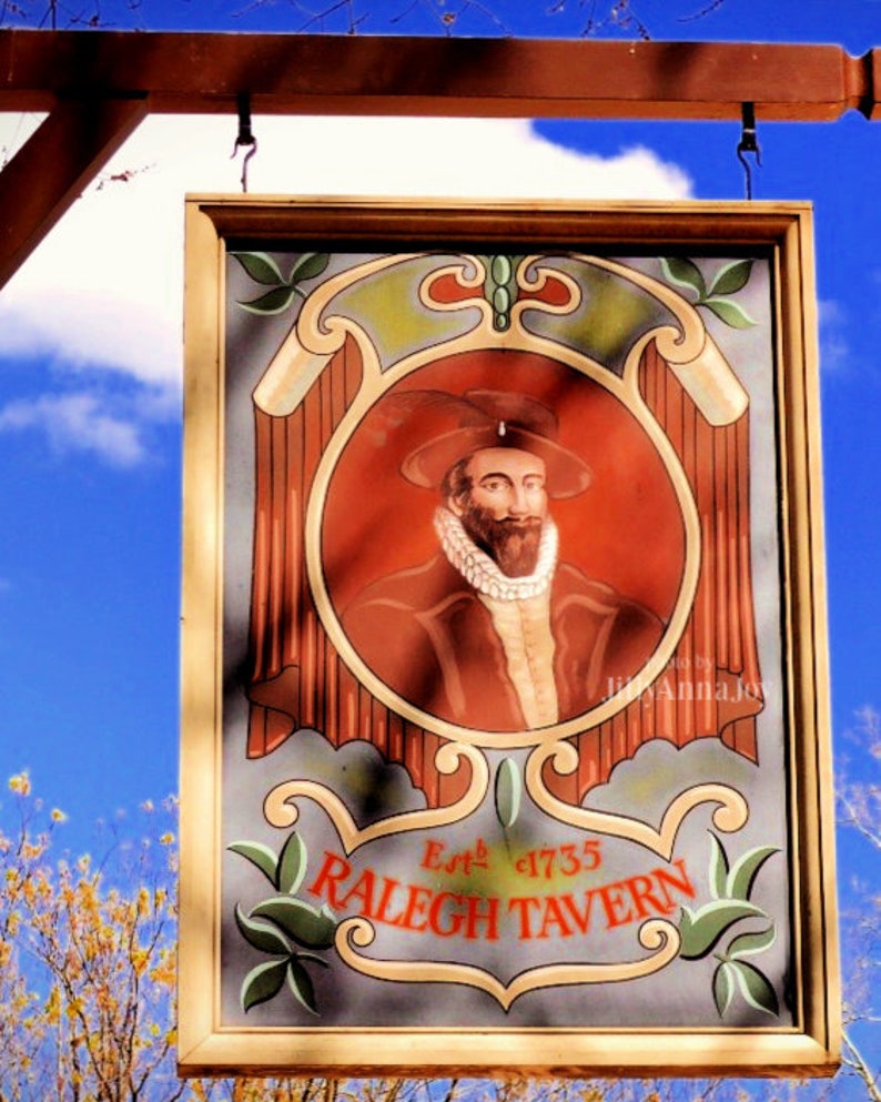 Raleigh Tavern Sign Photo Colonial Williamsburg, Duke of Gloucester ...