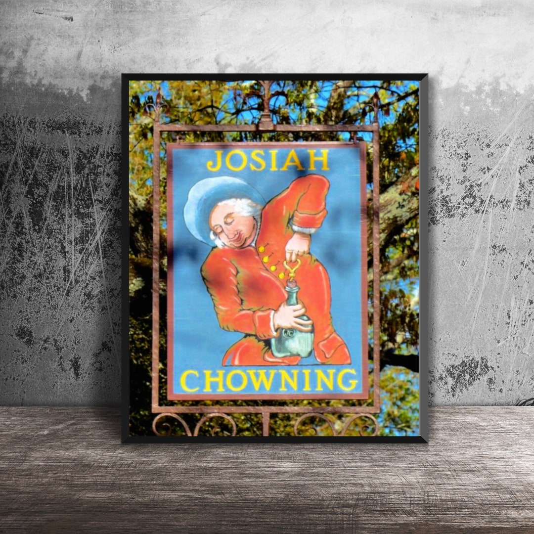 Josiah Chowning Vertical Tavern Sign Photo Colonial - Etsy