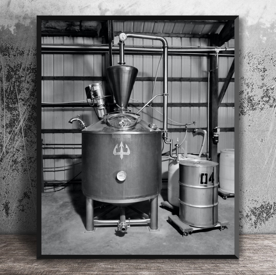Bourbon Still at MB Roland Distillery, Masculine Wall Art, Bar Decor ...