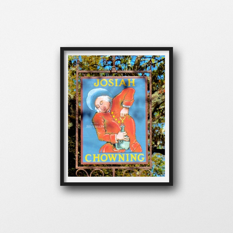 Josiah Chowning Vertical Tavern Sign Photo Colonial | Etsy