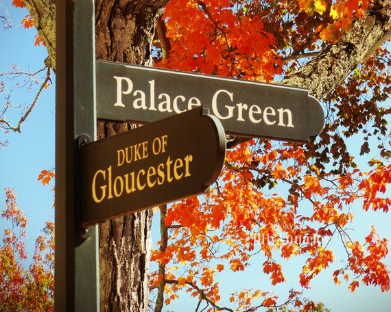 Colonial Williamsburg Street Signs Duke of Gloucester Palace - Etsy