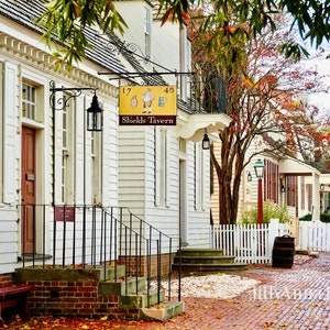 Colonial Williamsburg Street Scene Giclee Print, History Buff Gift ...