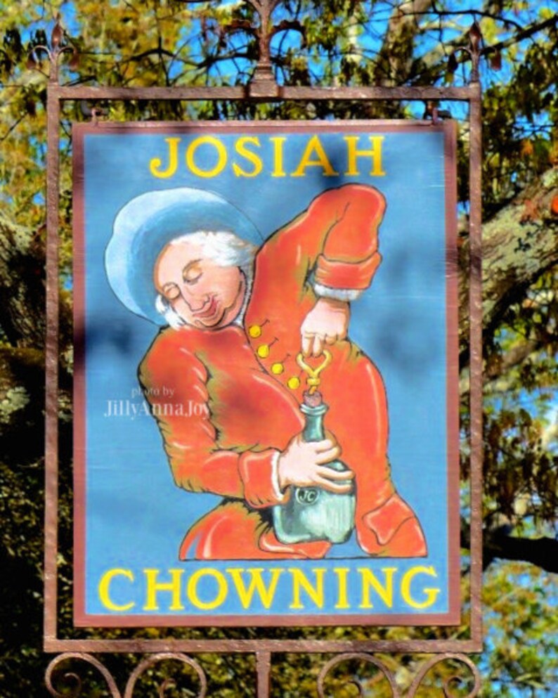 Josiah Chowning Vertical Tavern Sign Photo Colonial - Etsy