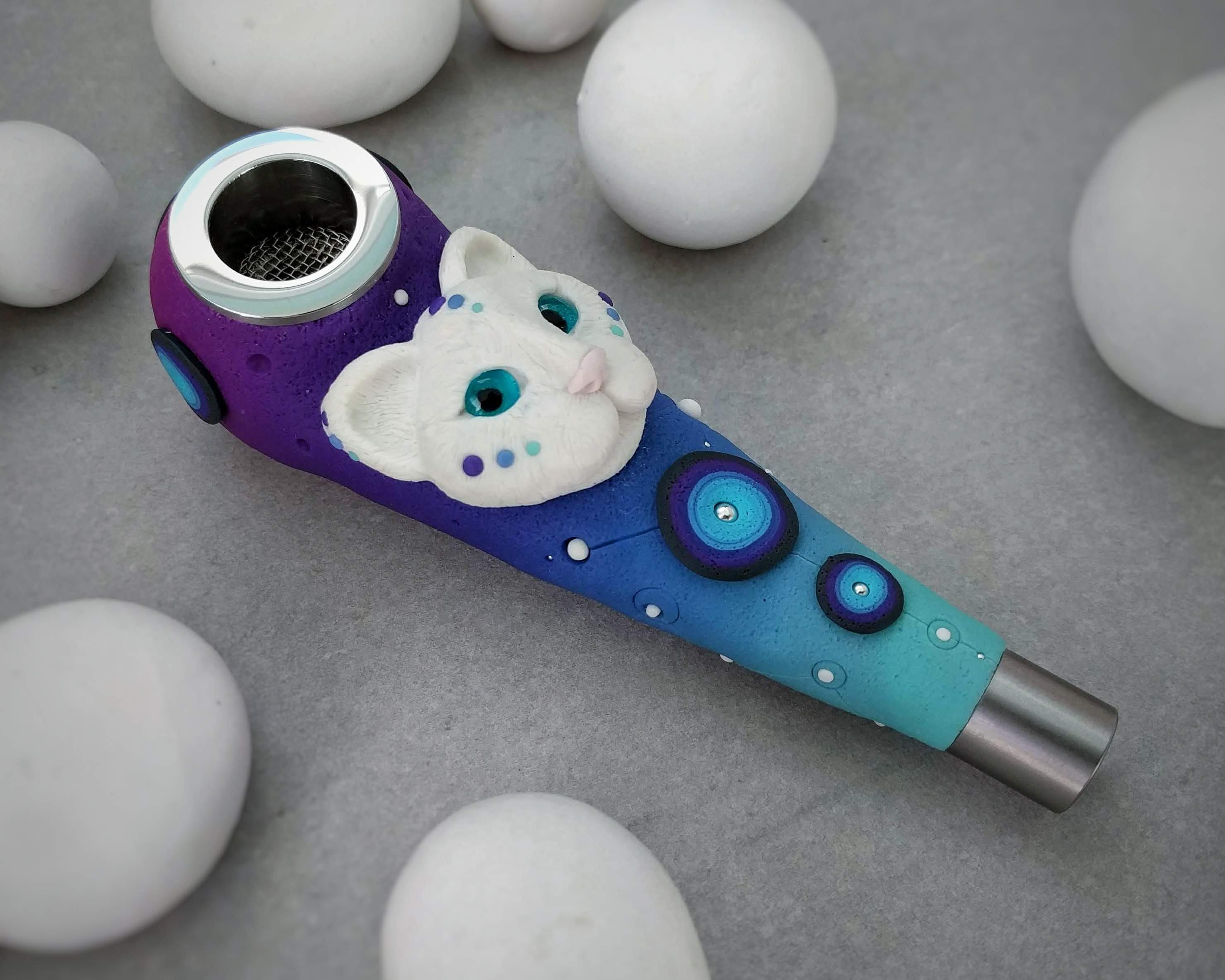 Cat Shaped Glass Pipe