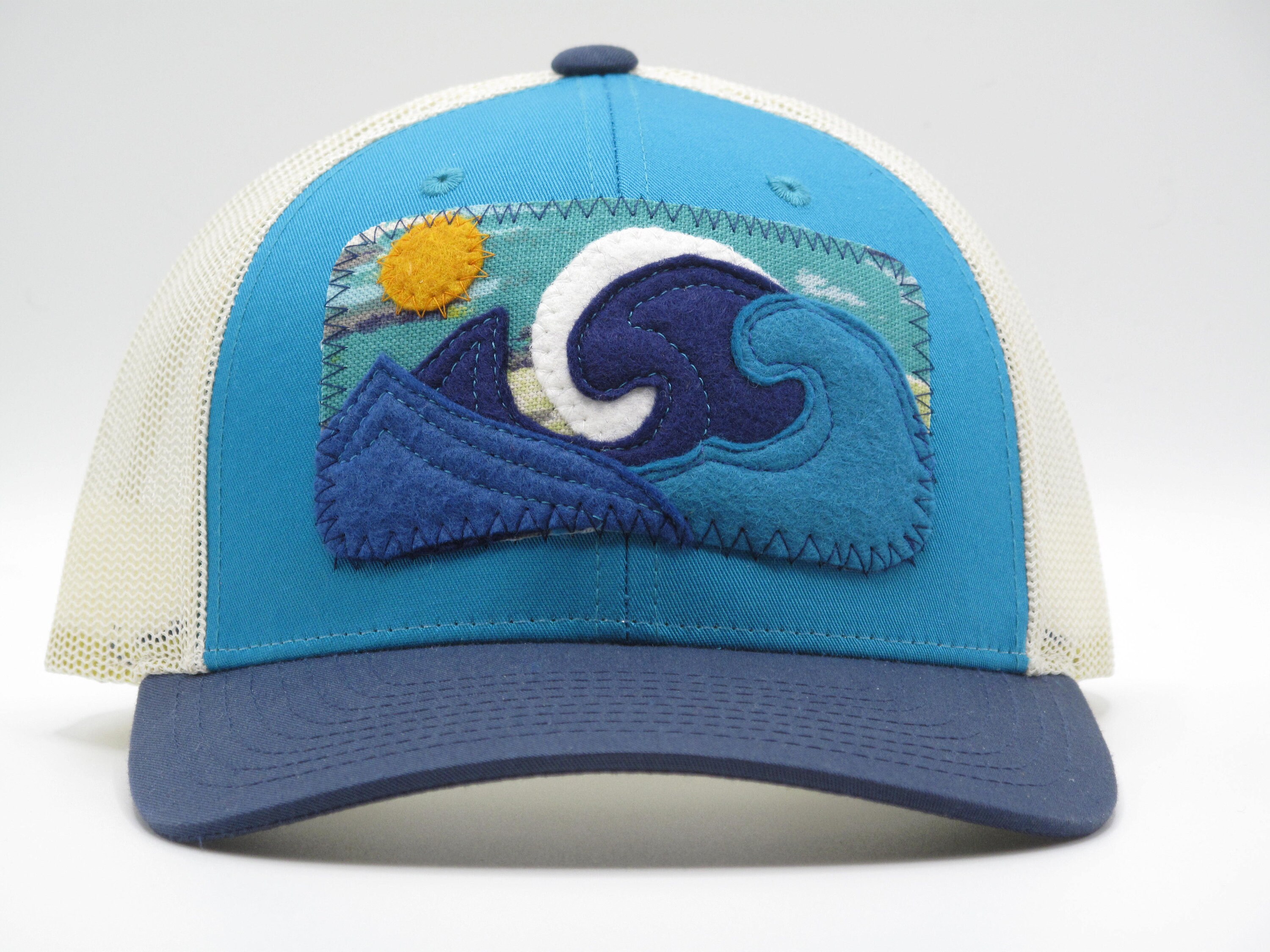 Big Wave Baseball/Trucker Hat Tri-Color