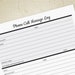 Phone Call Message Log Printable, Voicemail Tracker, Answering Machine ...