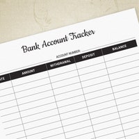 Printable Bank Account Info Sheet, Fillable PDF (5 Sizes) - Etsy UK