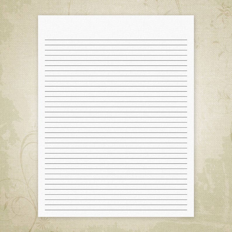 Lined Digital Paper Printable, Multi-colors Journal Inserts for Writing ...