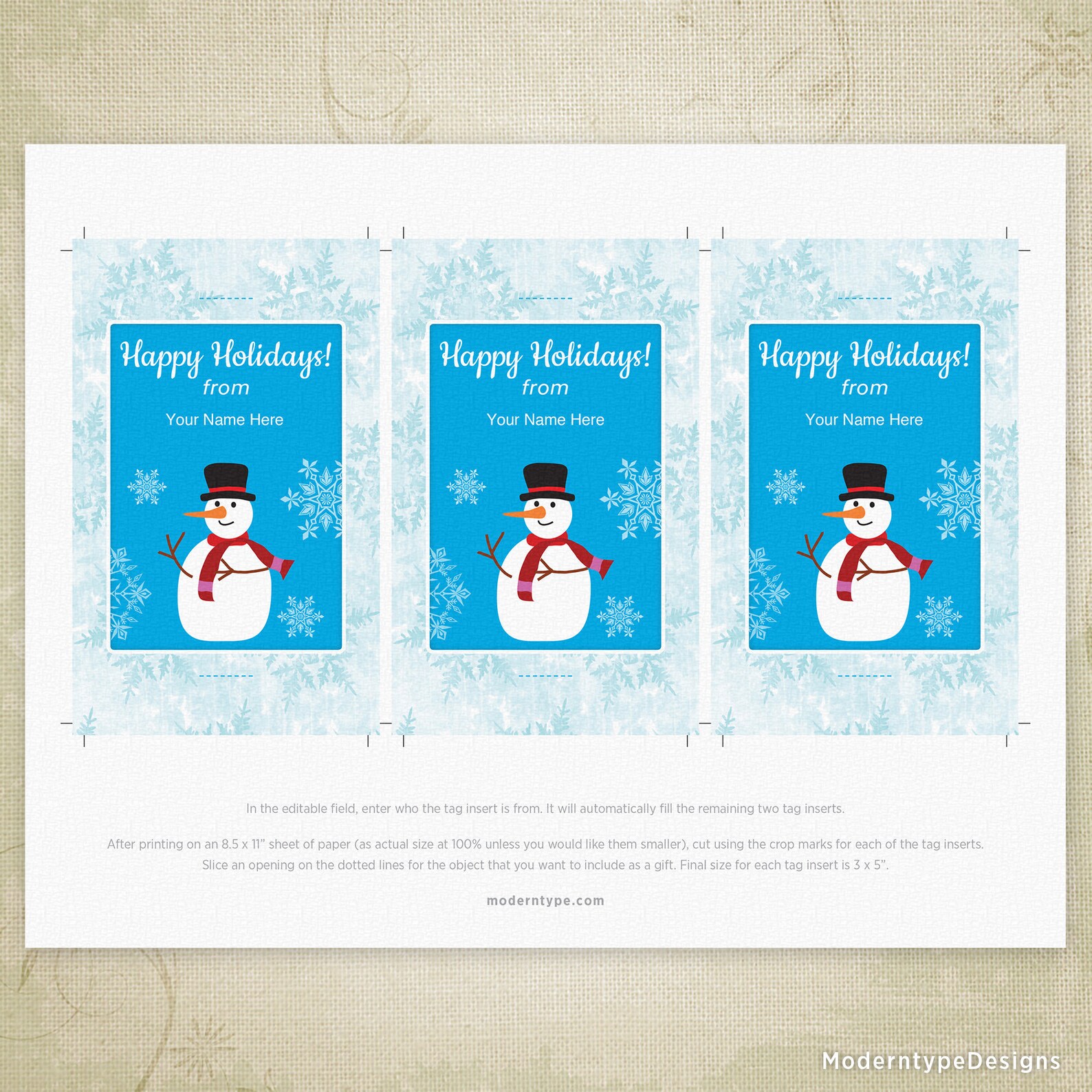 Holiday Pencil Insert Printable, Snowman Party Favor, Glow Stick Tag ...