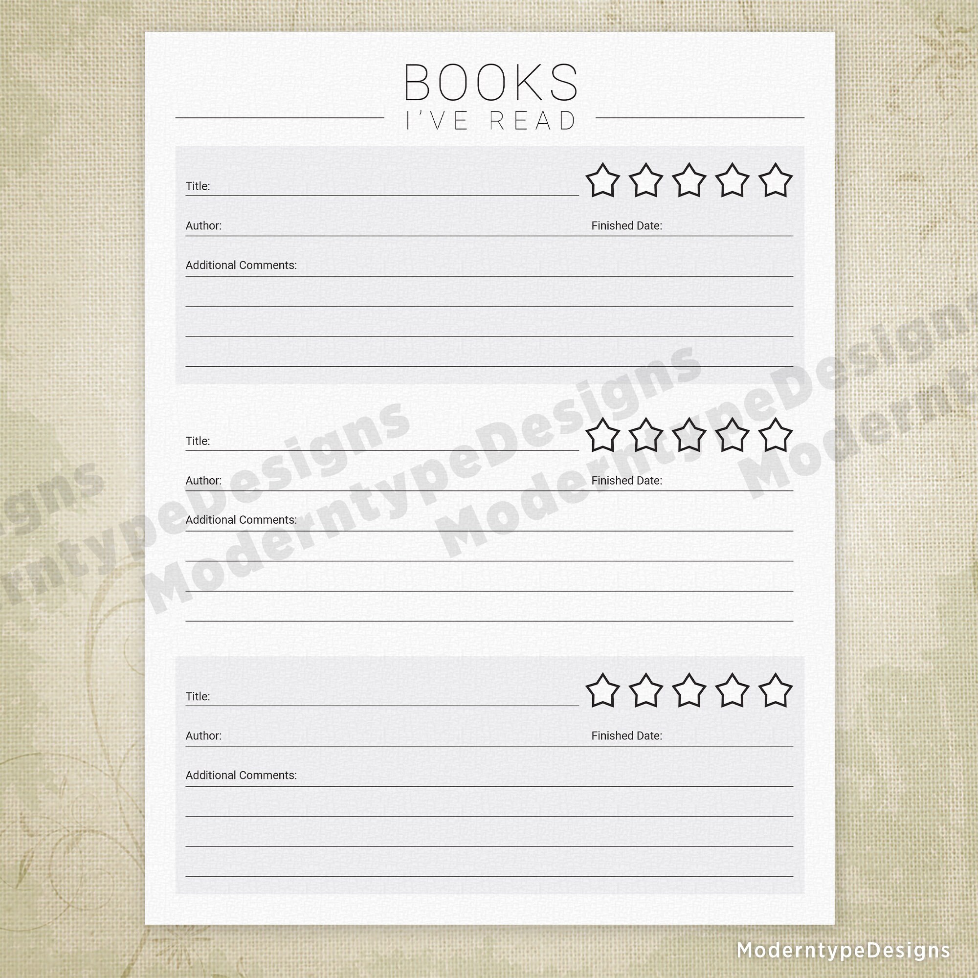 Books I've Read Printable, Books I Want to Read, Ereader List, Book ...