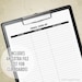 Email Sign up Sheet, Basic Address Tracker Printable for Clipboard ...
