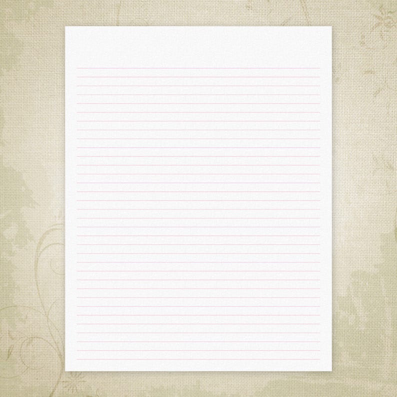 Lined Digital Paper Printable, Multi-colors Journal Inserts for Writing ...