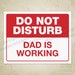 Do Not Disturb Mom Dad Printable Signs Parents Are Working - Etsy