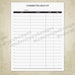Committee Sign up Printable Form, Volunteer Signup Sheet, Event Planner ...