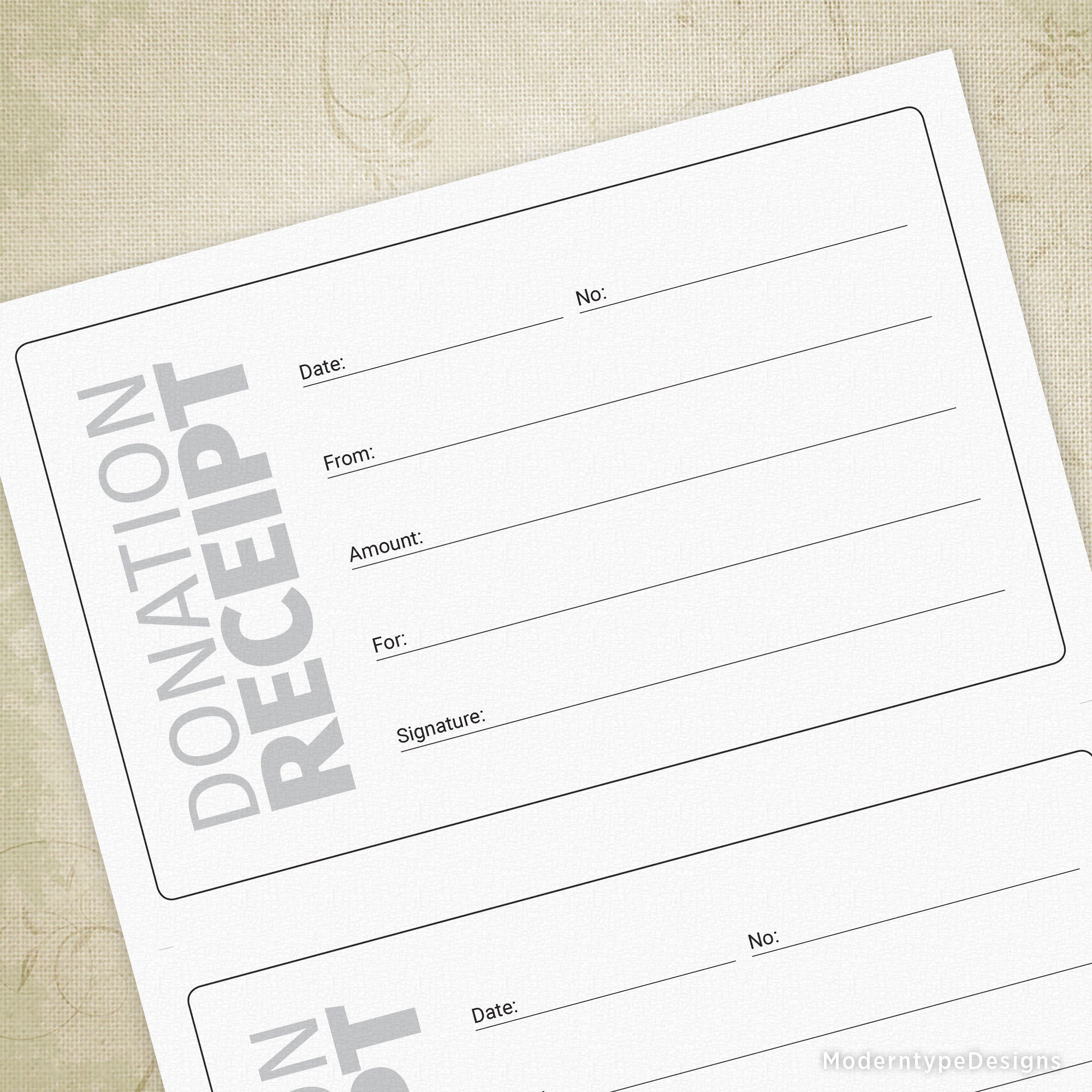 Donations Receipt Printable, Proof of Purchase, Financial Record ...