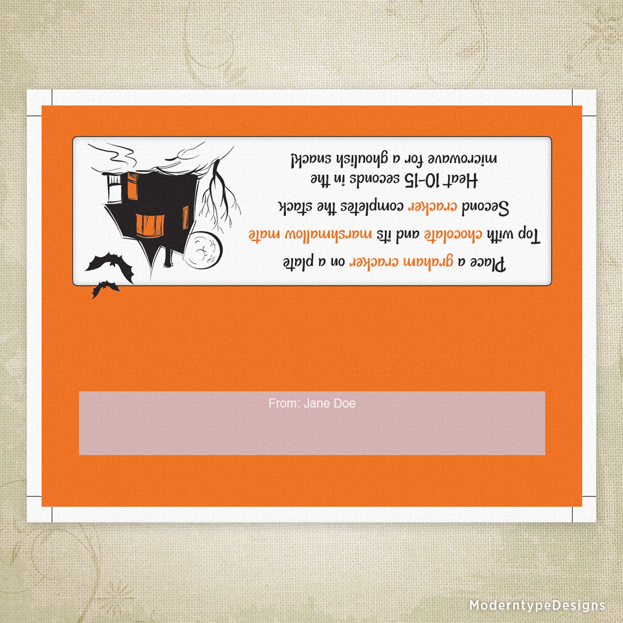 Happy Halloween S’mores Bag Topper Printable Tag Insert Digital ...