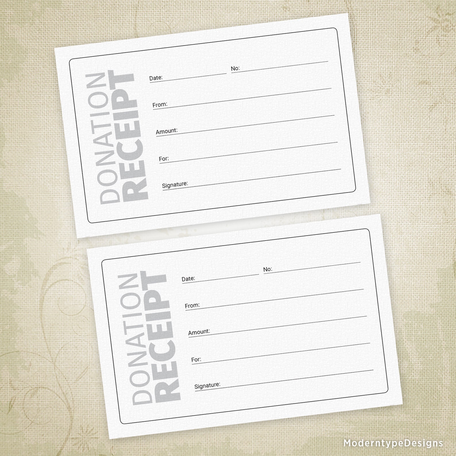 Donations Receipt Printable, Proof of Purchase, Financial Record ...