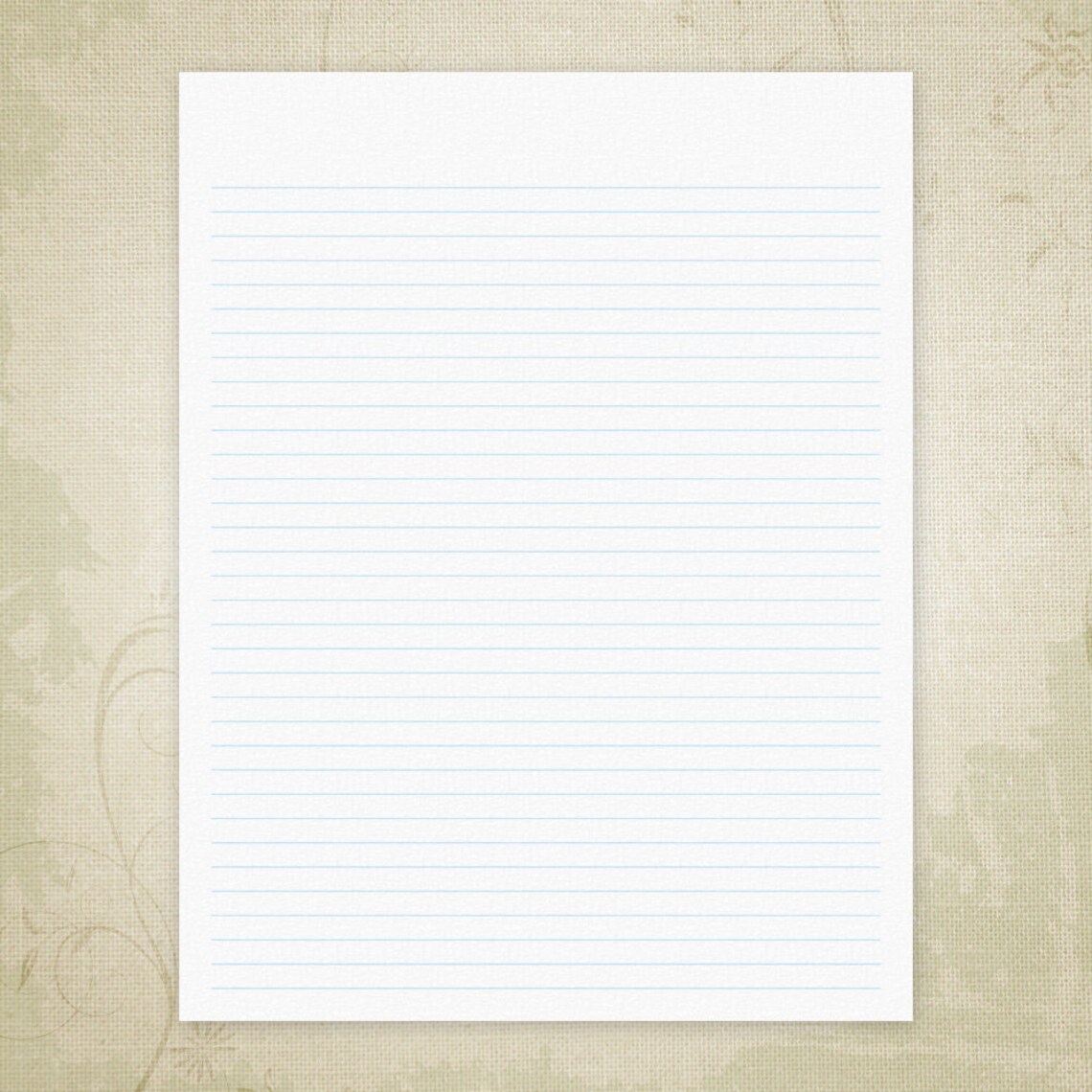 Lined Digital Paper Printable, Multi-colors Journal Inserts for Writing ...