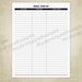 Email Sign up Sheet, Basic Address Tracker Printable for Clipboard ...