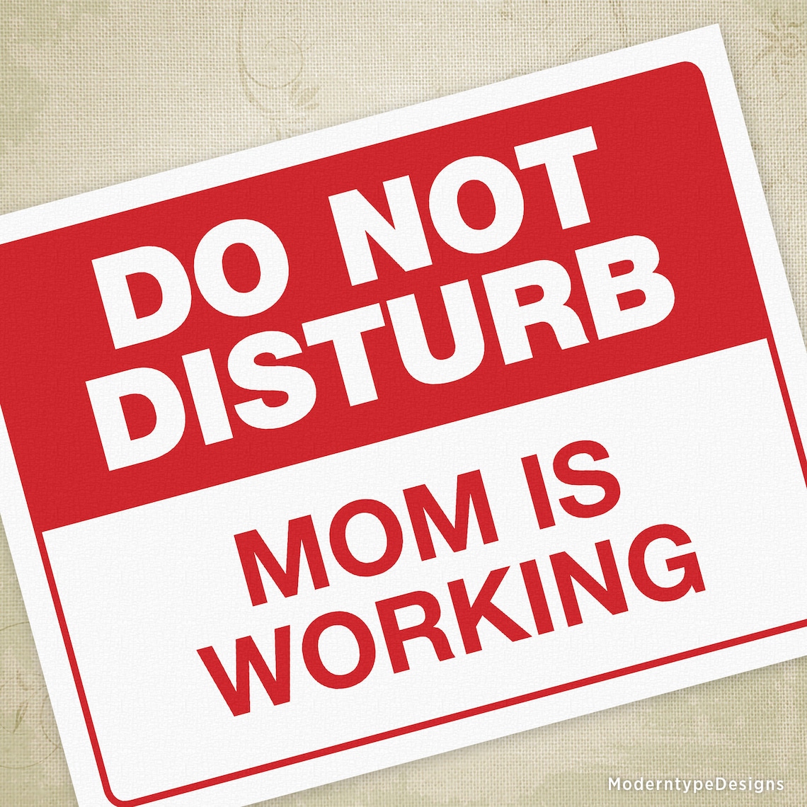 Do Not Disturb Mom, Dad Printable Signs, Parents Are Working Posters ...
