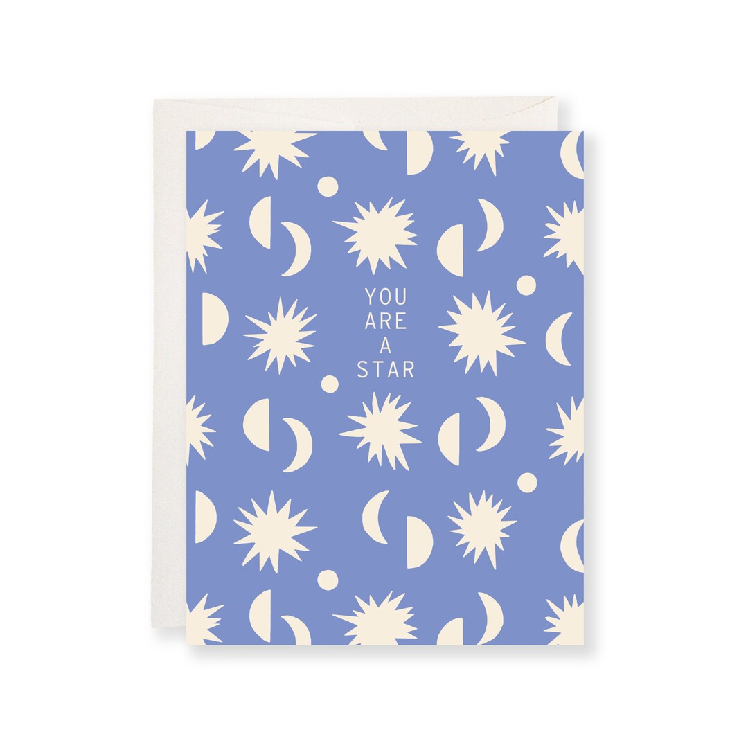 You Are A Star Greeting Card - Etsy