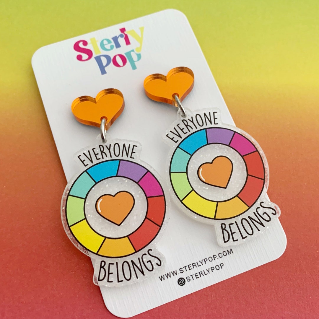 Everyone Belongs Harmony Day Printed Acrylic Dangle Earrings - Etsy ...