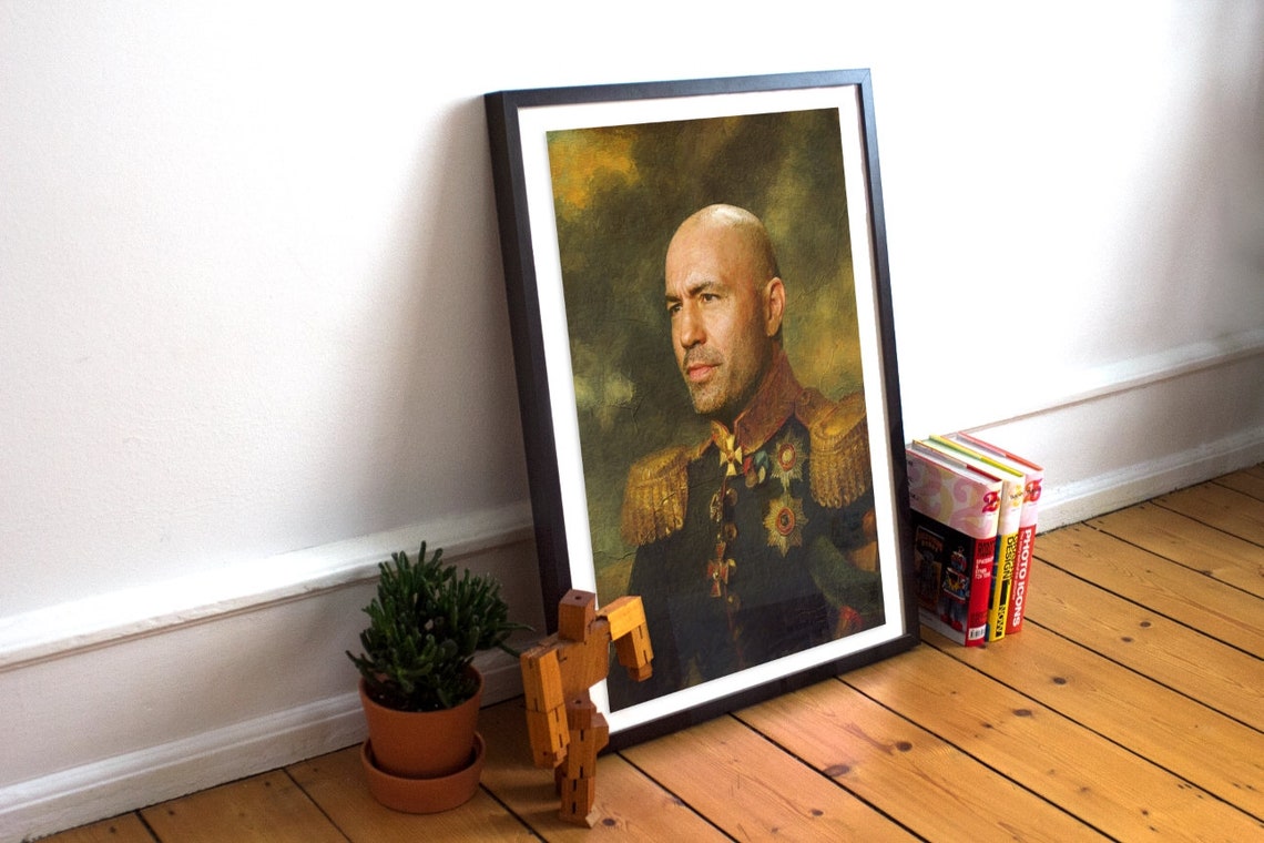 Joe Rogan Poster Comedian Podcast Classical Painting as | Etsy