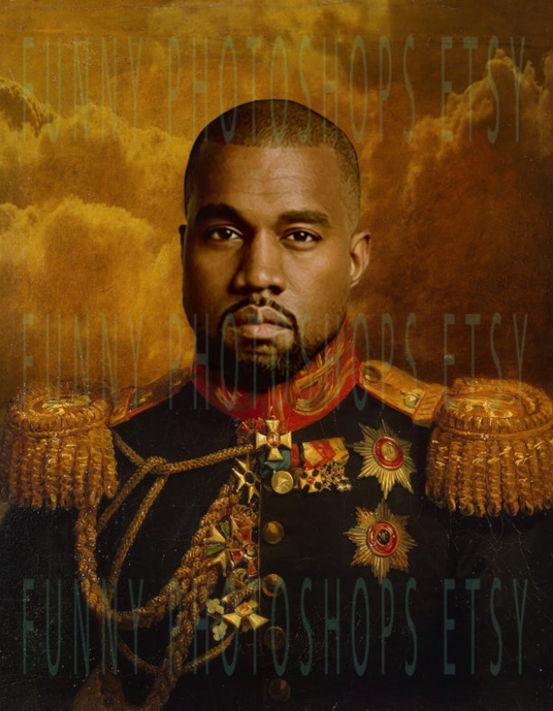 Kanye West Poster Classical Painting Regal Art General Hip - Etsy