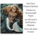 Custom Mermaid Portrait From Photo, Fantasy Art Poster, Birthday Gift ...