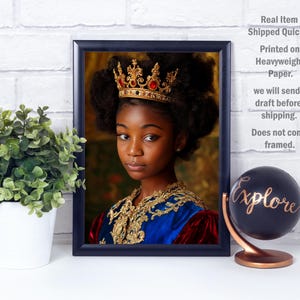 Custom Royal Princess Portrait From Photo, Turn Me Royal, Princess ...