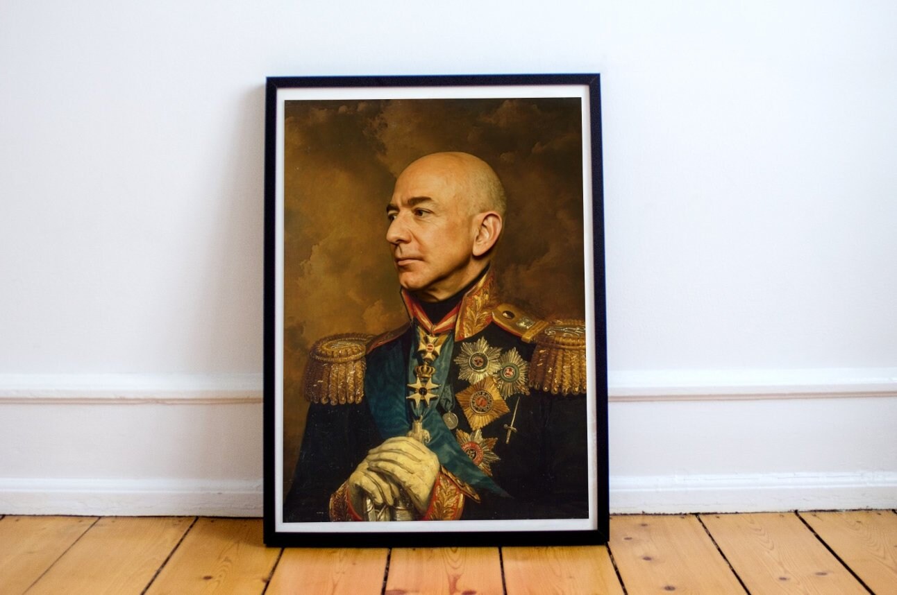 Jeff Bezos Classical Painting as General Regal art | Etsy