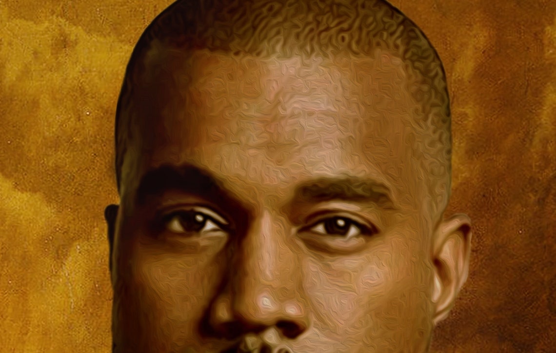 Kanye West Poster Classical Painting Regal Art General Hip - Etsy